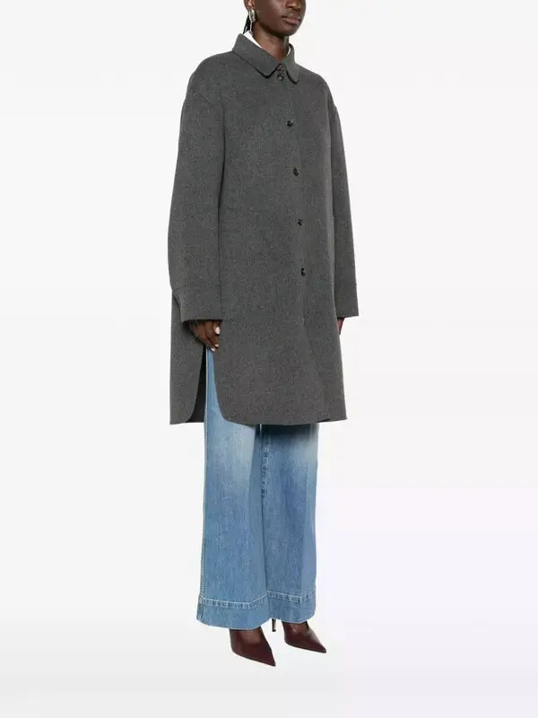 Max Mara Long-sleeve Button-fastening Coat