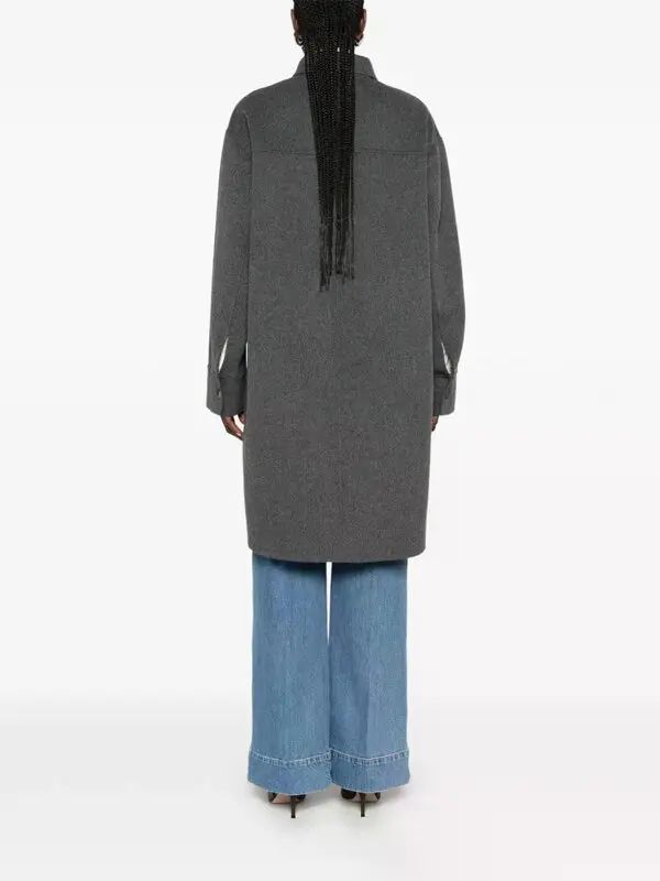 Max Mara Long-sleeve Button-fastening Coat