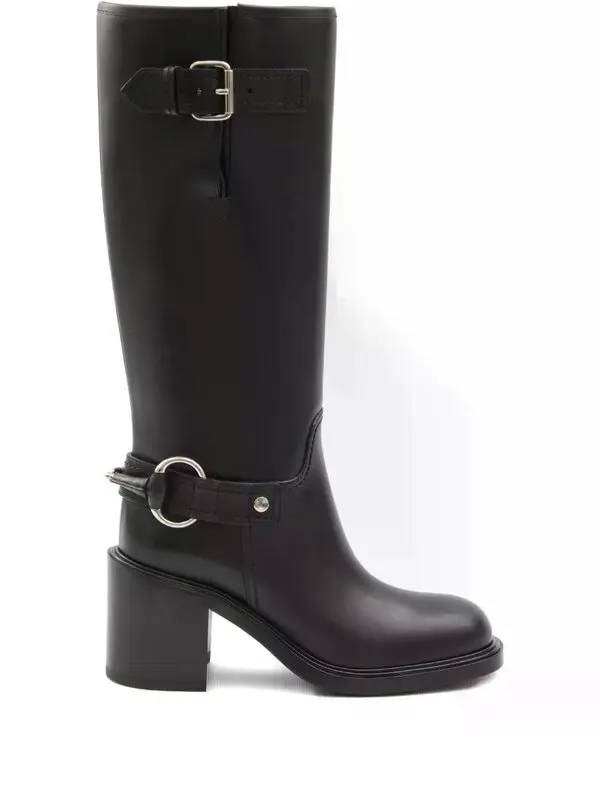 Gucci 70mm Leather Buckle Boots