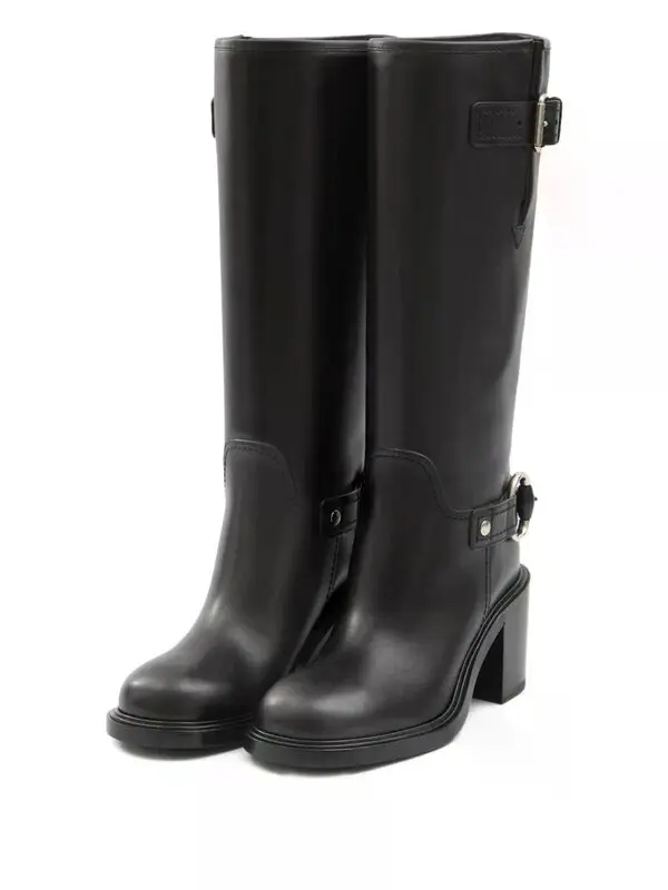 Gucci 70mm Leather Buckle Boots