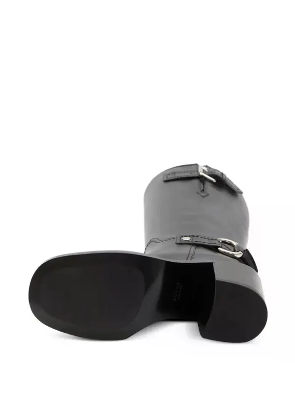 Gucci 70mm Leather Buckle Boots