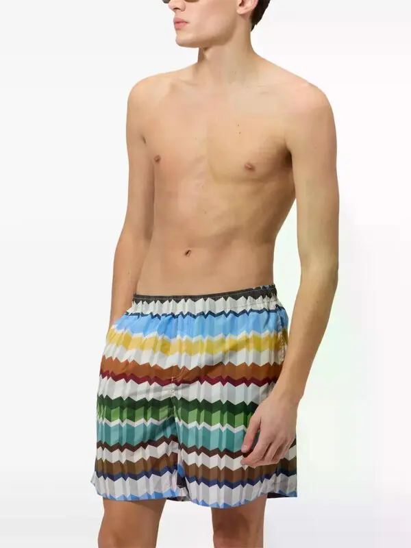 Missoni Zigzag Print Swim Shorts