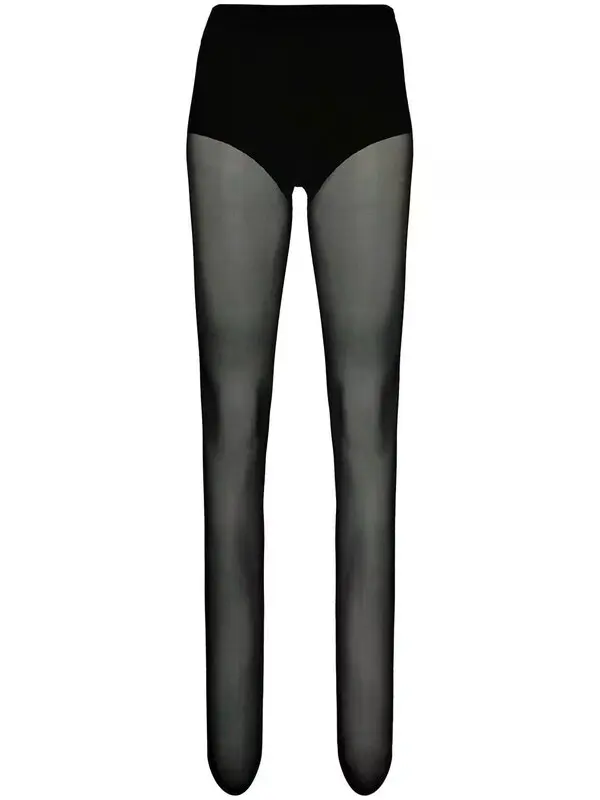 Wolford Pure 10 Sheer Tights - Black