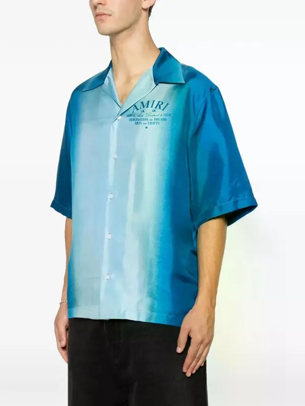 Amiri Buttoned Logo-print Shirt