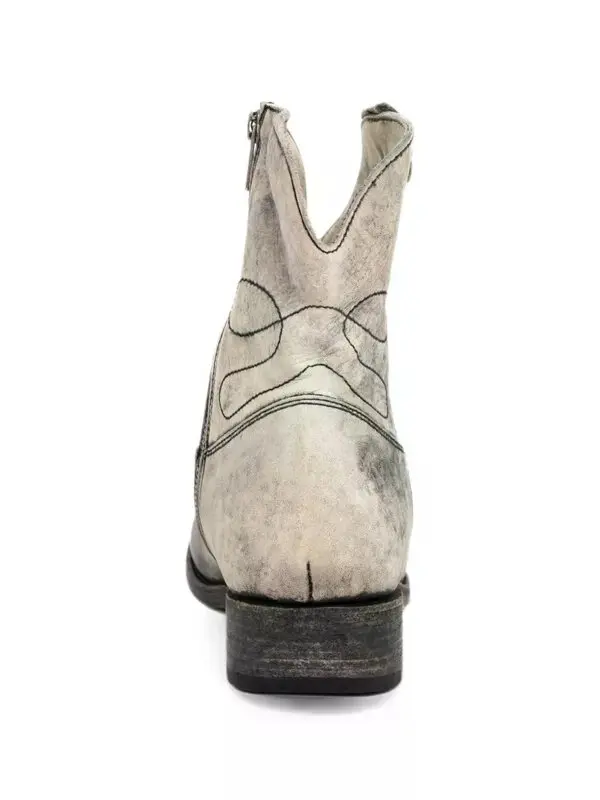 SHOTO Leather Western Boots