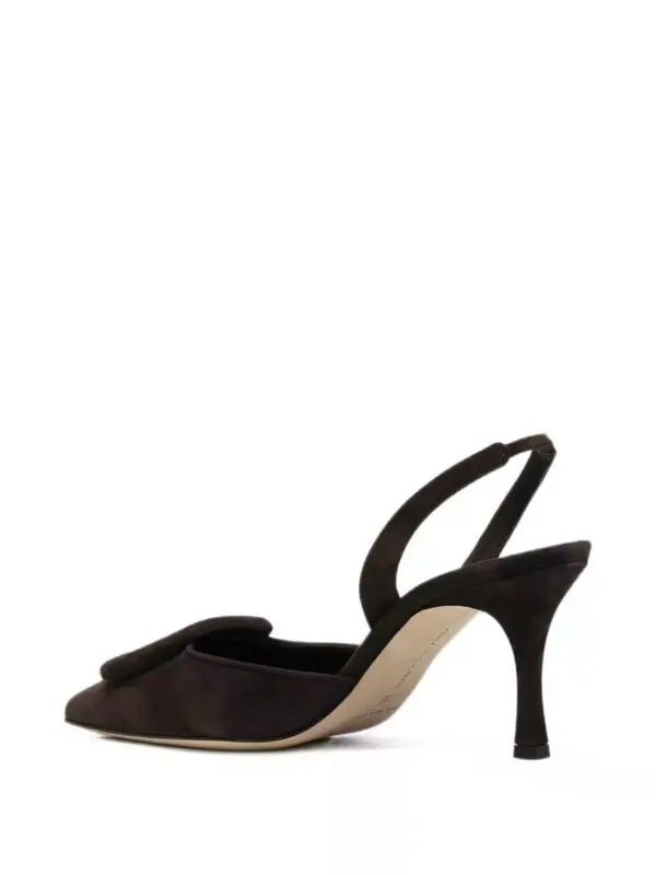 Manolo Blahnik Maysli Slingback Pumps - Brown