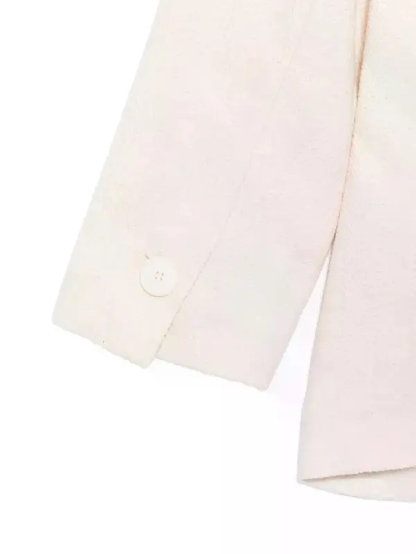 Momoni Mindy Herringbone-weave Notched-lapel Blazer