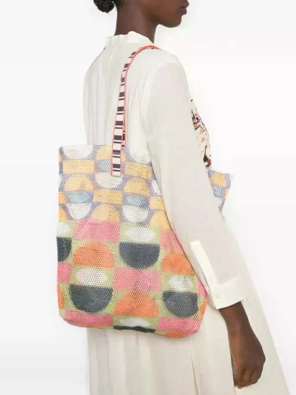 ÉPICE Kanpur Geometric Print Tote Bag