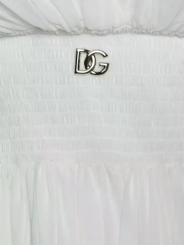 Dolce & Gabbana V-neck Sleeveless Midi Dress