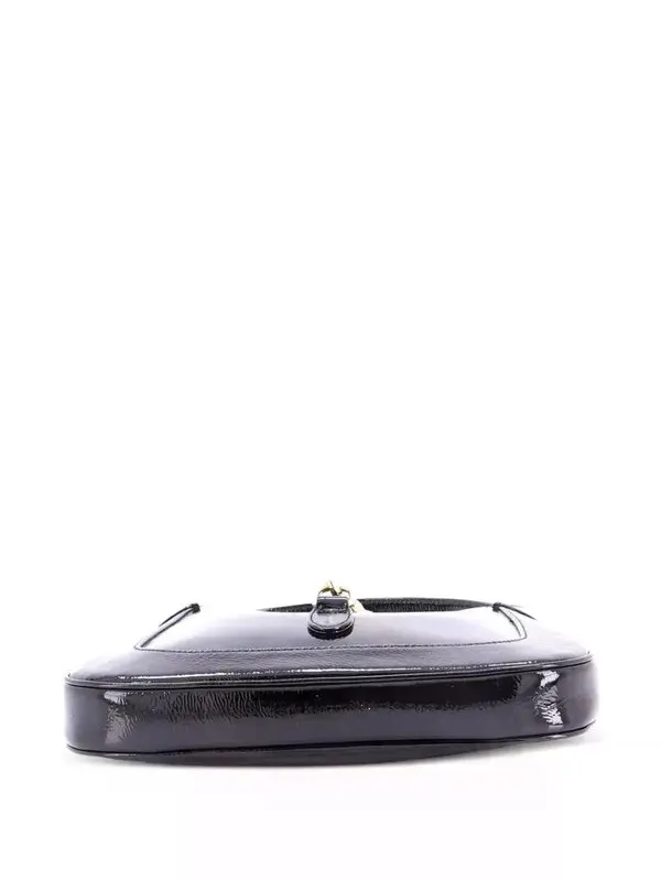 Gucci Jackie 1961 Patent Small Hobo Bag - Black
