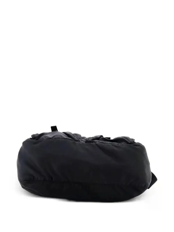 Prada Tessuto Double Buckle Flap Messenger Bag