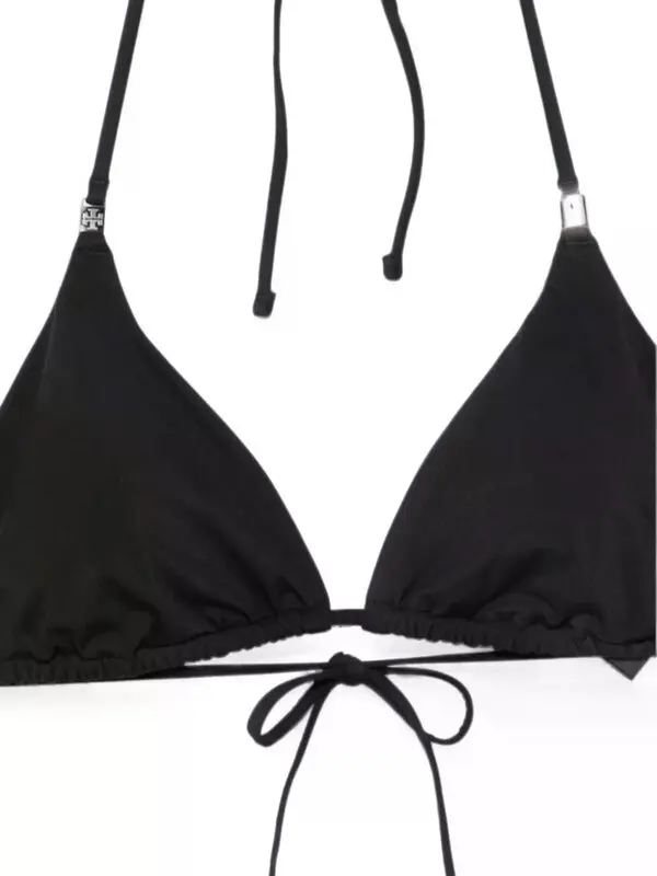 Tory Burch Logo Plaque Triangle Bikini Top