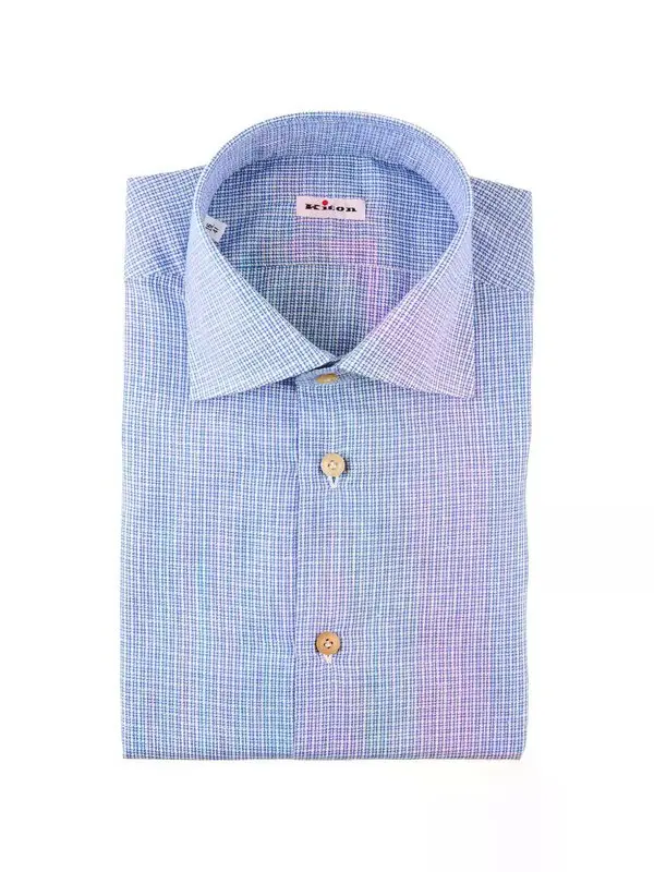 Kiton Micro-check Shirt