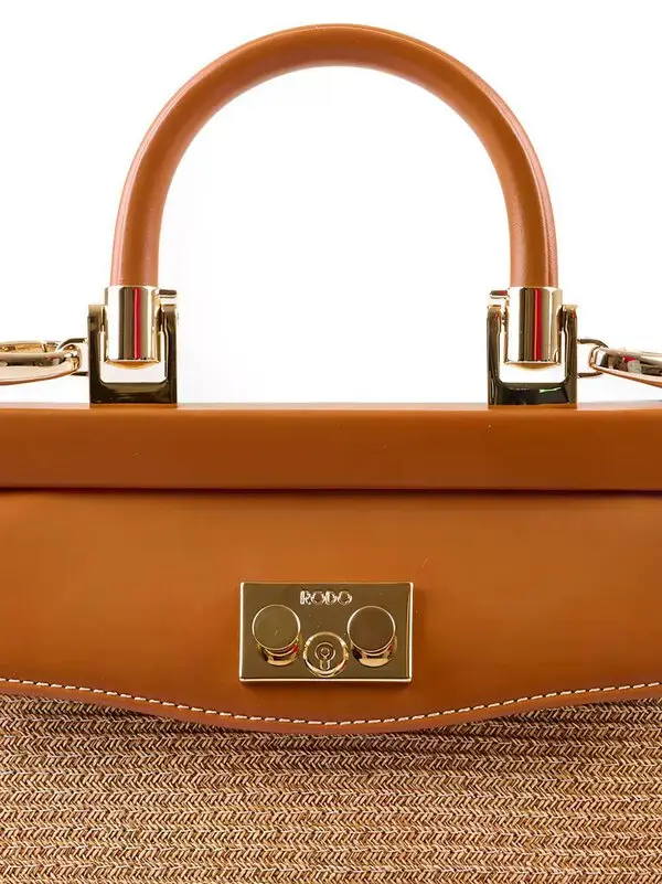 Rodo Paris Raffia Tote Bag