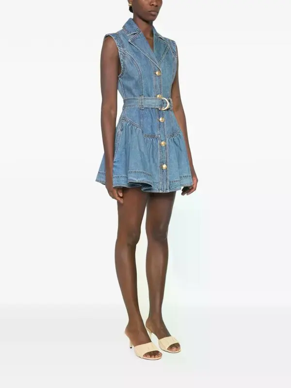 Aje Liliana Denim Mini Dress