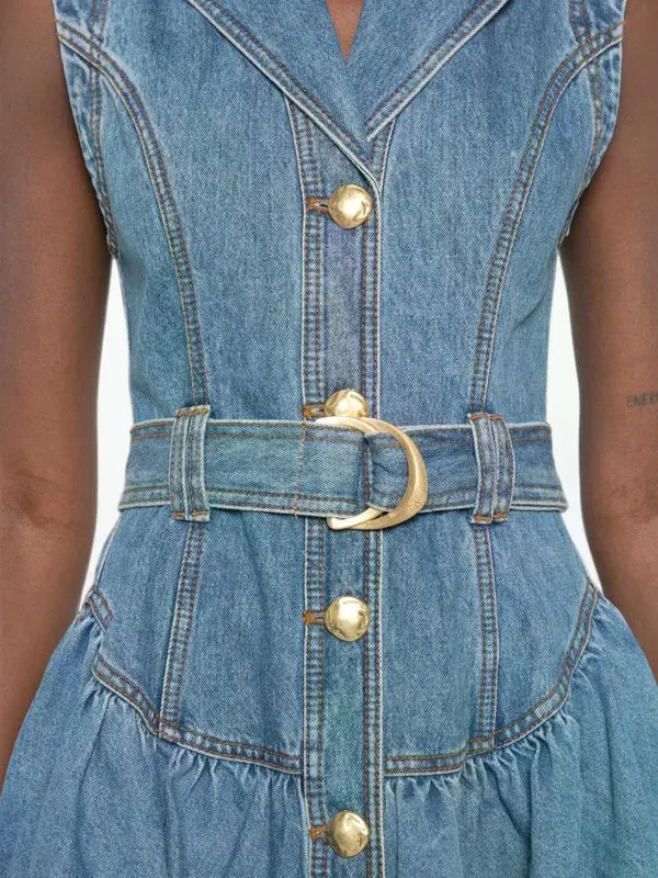 Aje Liliana Denim Mini Dress