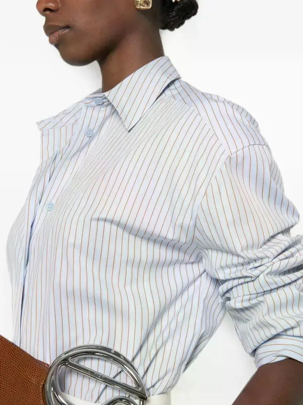 THE FRANKIE SHOP Oana Striped Cotton Shirt