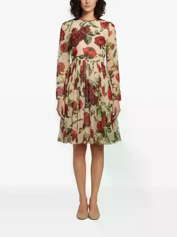Dolce & Gabbana Floral Print Midi Dress