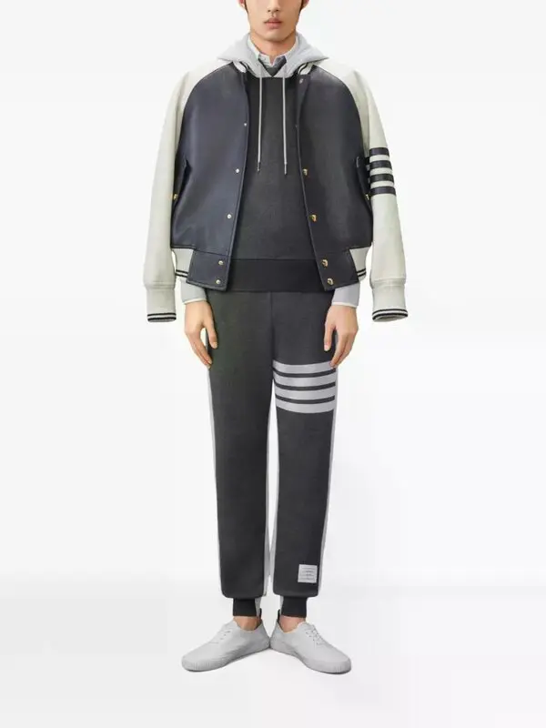 Thom Browne 4-bar Colour-block Hoodie
