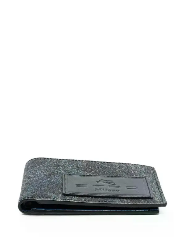 Etro Paisley Bifold Wallet - Blue