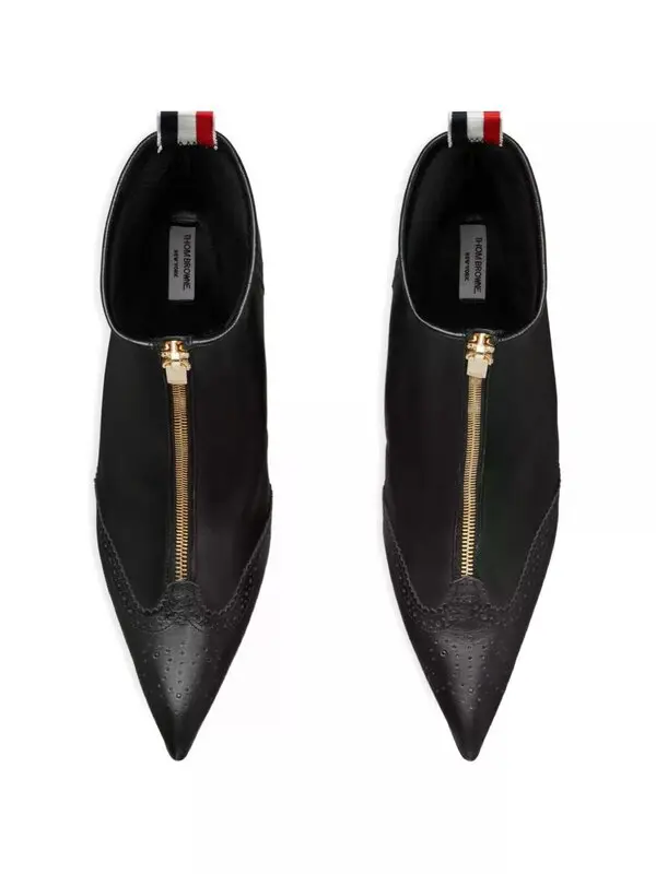 Thom Browne Wingtip Leather Ankle Boots