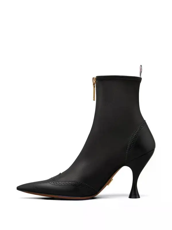 Thom Browne Wingtip Leather Ankle Boots