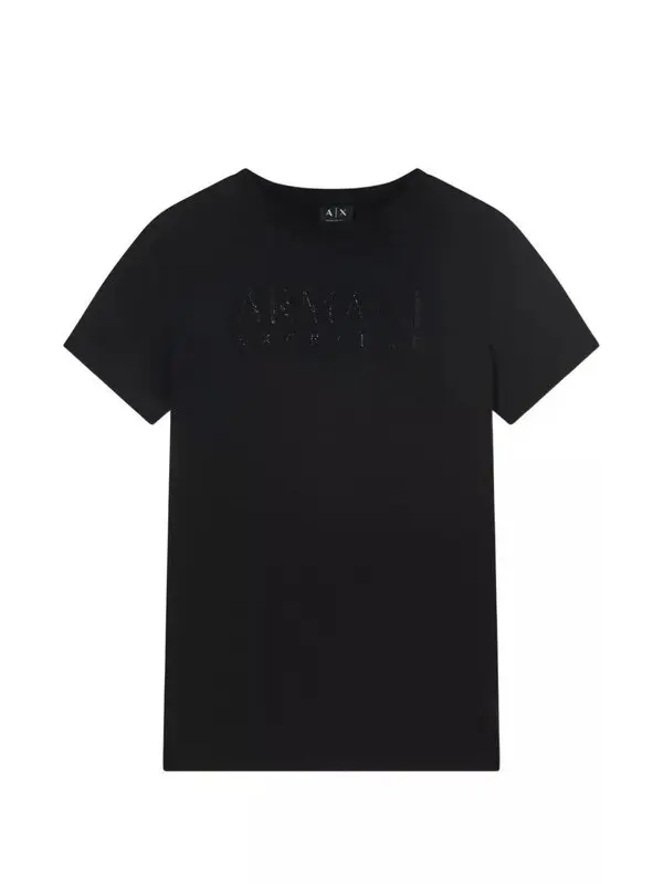 Armani Exchange Rhinestone Logo T-shirt