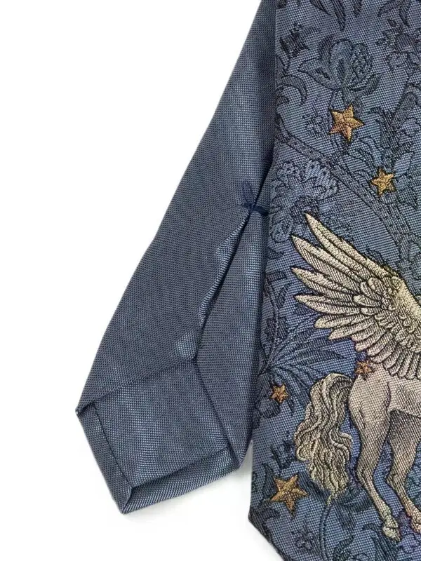 Etro Pegaso Jacquard-silk Tie