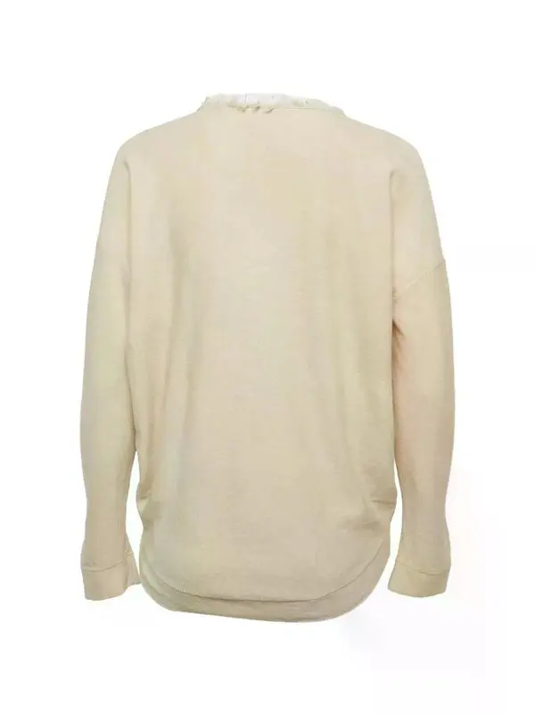 Brunello Cucinelli Fringed V-neck Sweater
