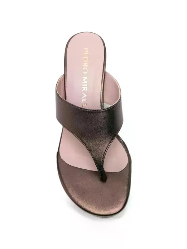 PEDRO MIRALLES Leather Heeled Sandals