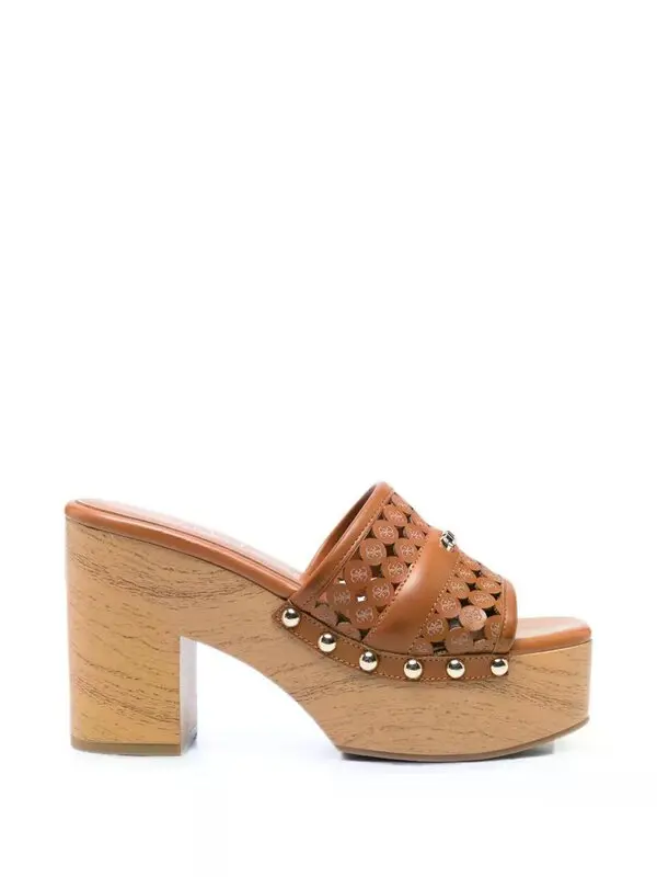 Guess Laser-cut Studded Platform Sandals