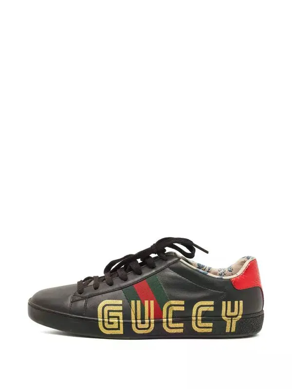 Gucci Ace Web Sneakers - Black