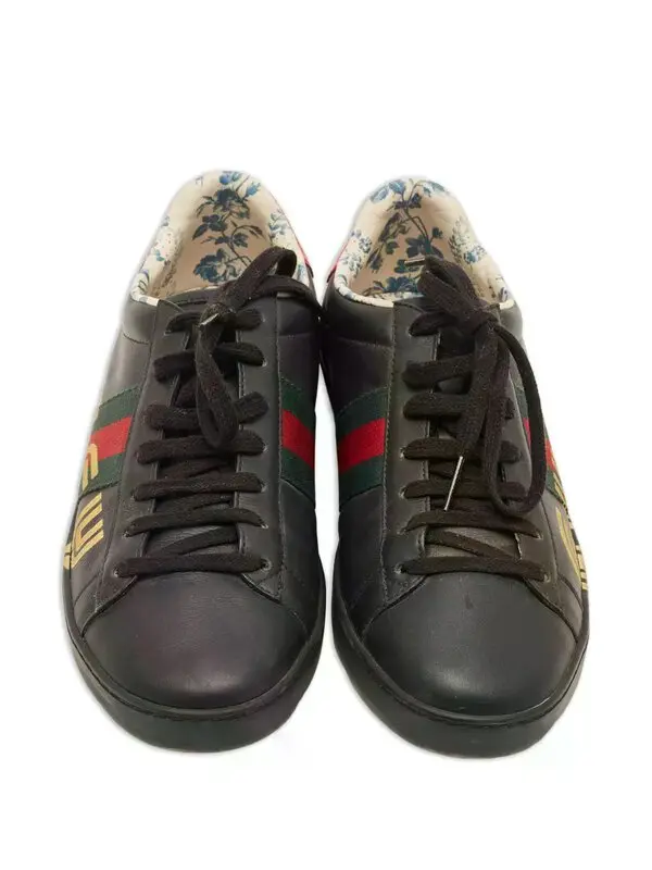 Gucci Ace Web Sneakers - Black
