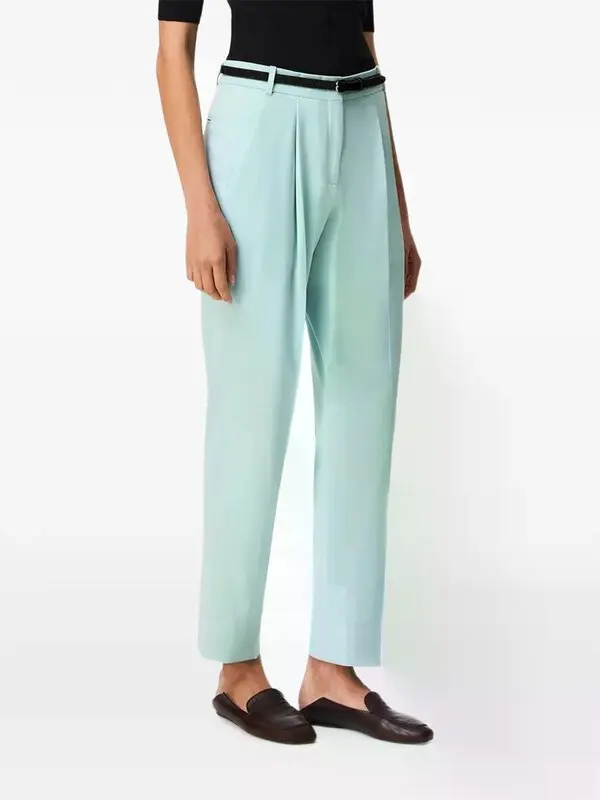 Another Tomorrow Peg Pleated Trousers