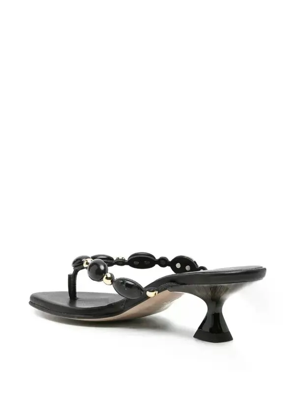 PEDRO MIRALLES Embellished Thong-strap Heeled Sandals