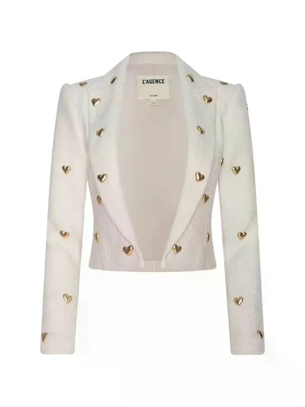 L'Agence Jen Heart-embellished Blazer