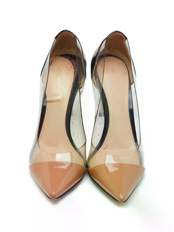 GIANVITO ROSSI Plexi Pumps - White
