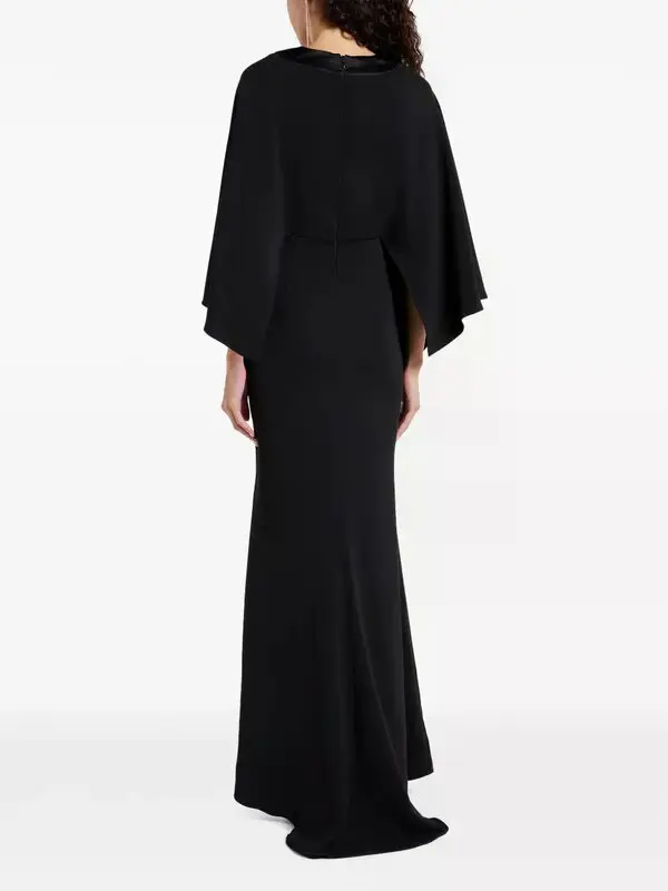 Badgley Mischka Crepe Gown