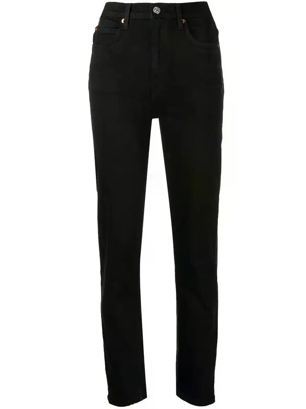 RE/DONE High-rise Straight-leg Jeans