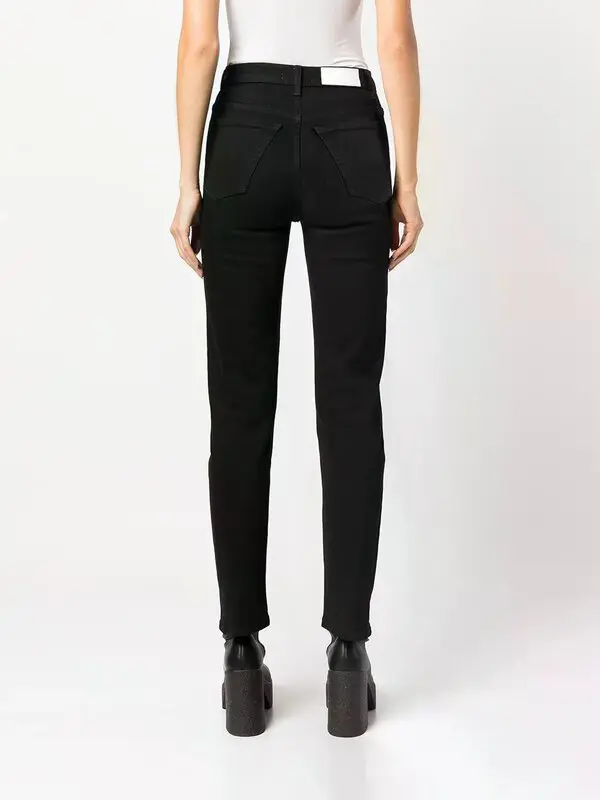 RE/DONE High-rise Straight-leg Jeans