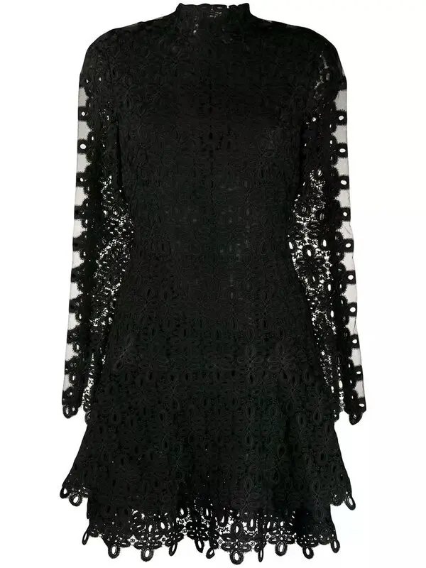 Simkhai Lace Embroidered Mini Dress