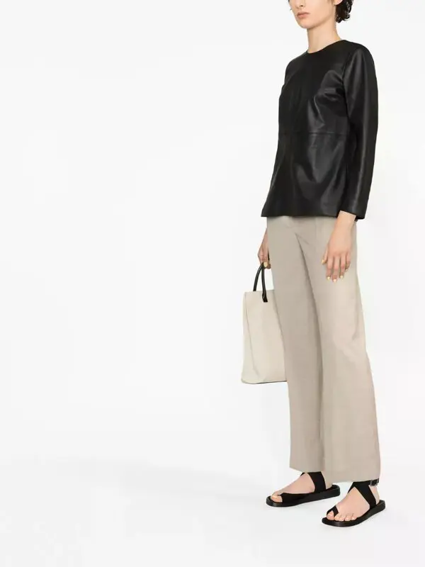 TOTEME Panelled Leather Top