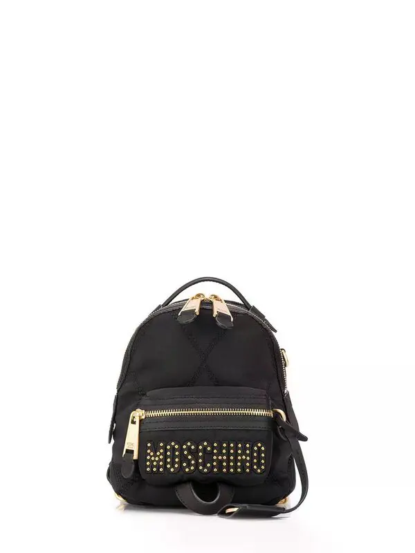 Moschino Mini Studded Logo Backpack