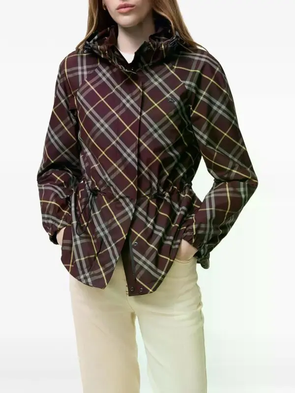 Burberry Reversible Check Nylon Hooded Jacket
