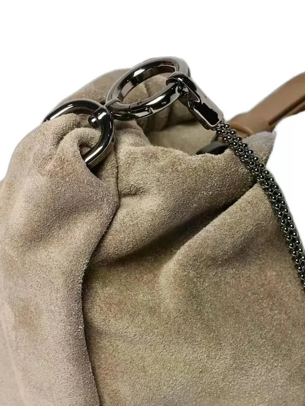 Brunello Cucinelli Suede Slouchy Clutch Bag