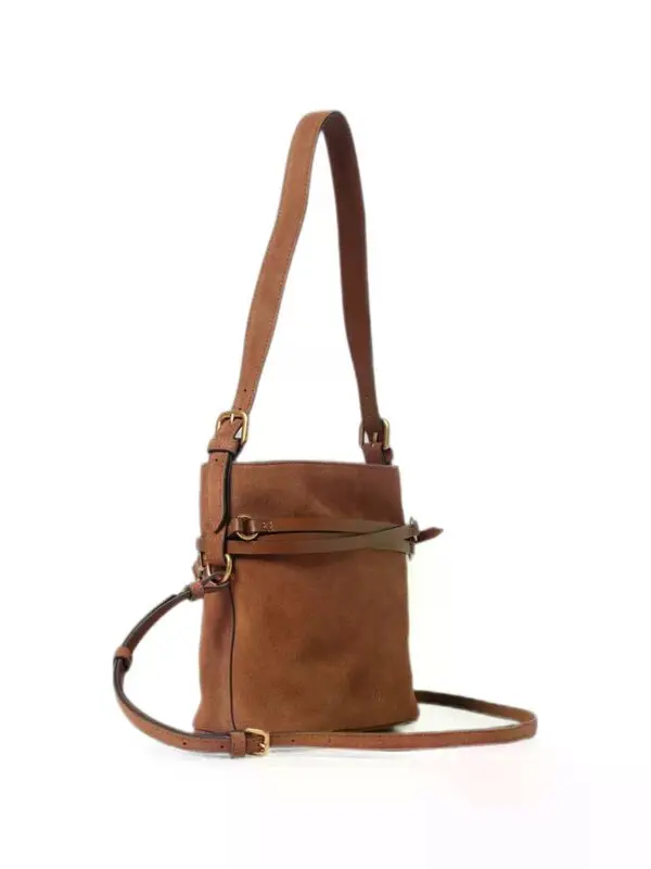 Pinko Stud-embellished Suede Shoulder Bag