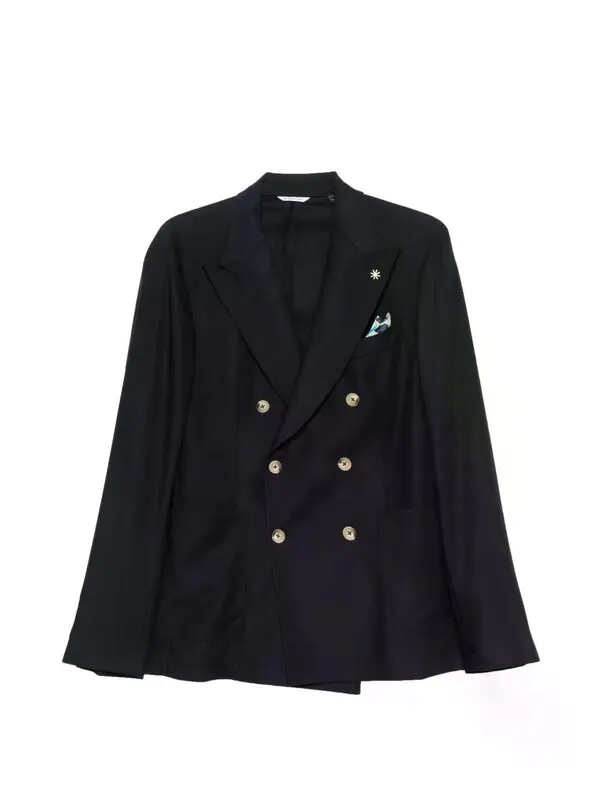 MANUEL RITZ Double-breasted Wool Blazer