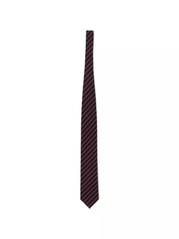 Zegna Brera Diagonal-stripe Tie - Red