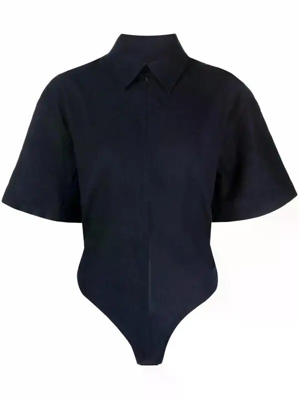 Jacquemus Le Body Baunhilha Zipped Bodysuit - Blue