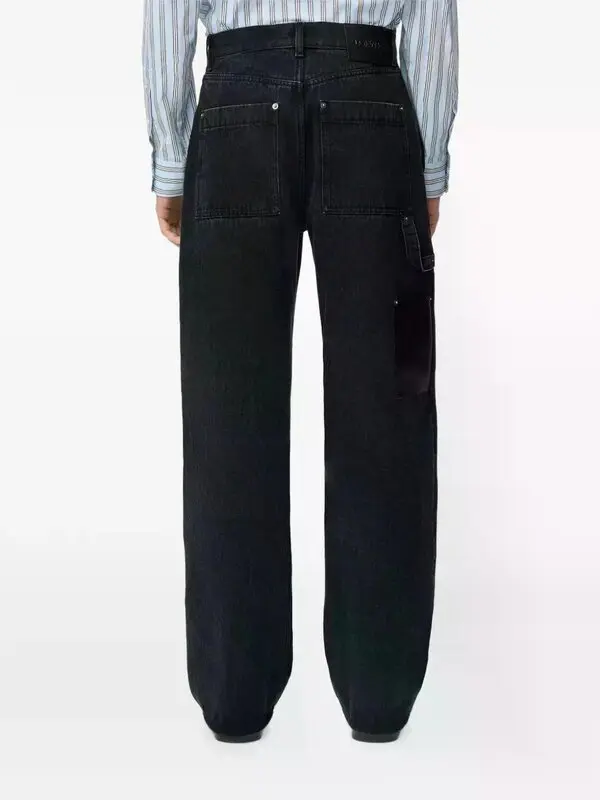 Loewe Straight-leg Jeans With Leather Logo Patch